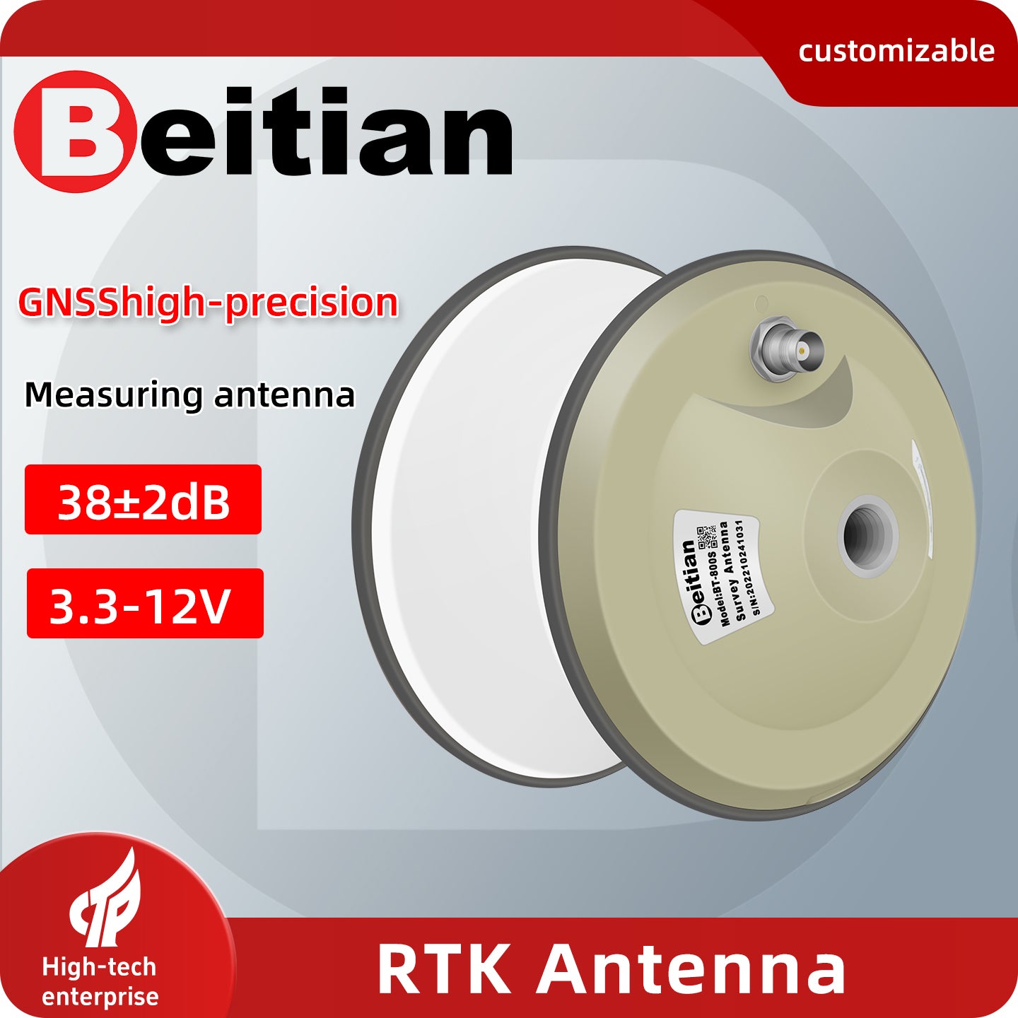 Beitian RTK Base Station Deformation Monitoring Measurement GNSS Surve ...
